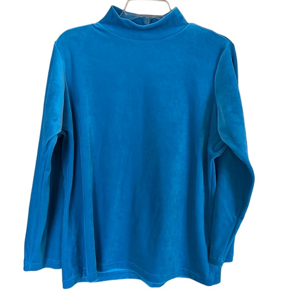 resource | Tops | Velour Blue Top | Poshmark